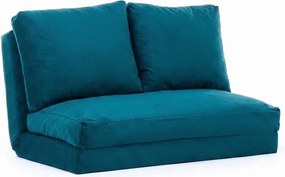 Rozkládací pohovka v petrolejové barvě 120 cm Taida – Balcab Home