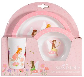 sass & belle Set dětského nádobí Fairy, růžová barva, plast