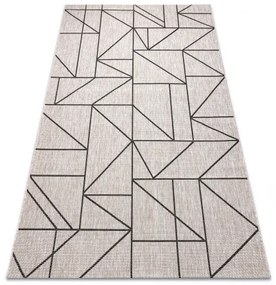 Dywany Luszczow Kusový koberec SIZAL FLOORLUX 20605 stříbrný / Černá / béžový Rozměr koberce: 160 x 230 cm