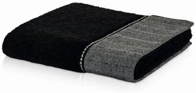 BROOKLYN ručník s bordurou 50 x 100 cm, černý