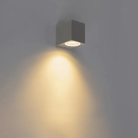 Sada 2 moderních nástěnných lamp tmavě šedých IP44 - Baleno