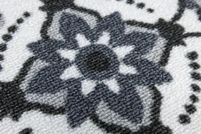 Protiskluzový běhoun Patchwork - šedý