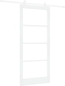 Posuvné dveře ORKDAL 93 x 211 cm Masivní borové dřevo a sklo 3332094