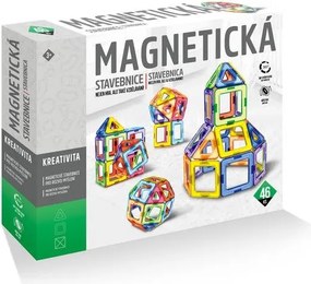 Stavebnice magnetická stavebnice 46 ks