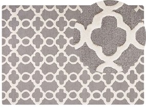 Šedý vlněný koberec v klasickém designu 200x230 cm ZILE Beliani