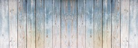 Fototapeta - Dřevěná prkna - modrý nádech (152,5x104 cm)