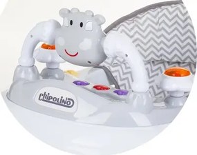 CHIPOLINO Chodítko interaktivní Little Cow Grey / pro děti do 12kg