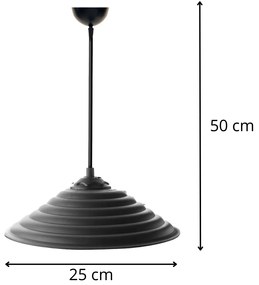 Závěsný lustr Chairo II černý