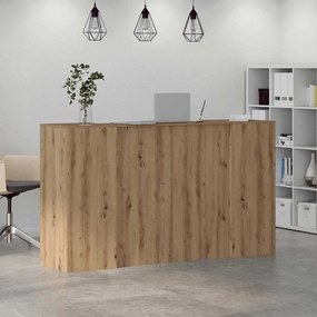 Recepční stůl dub artisan 180x50x103,5 cm kompozitní dřevo 3324177
