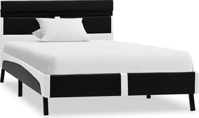Rám postele s LED světlem černý umělá kůže 90 x 200 cm 280302