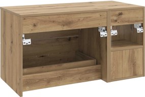 Sada koupelnového nábytku 2 ks Dub artisan Kompozitní dřevo 3403943