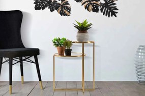 Designový odkládací stolek Calantha 50 cm zlatý