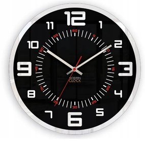 M.Clock Nástěnné akrylové 3D hodiny 30x30cm černé