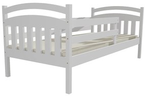 Dětská postel masiv 015 borovice masiv 80 x 200 cm bílá