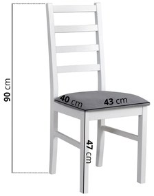 Jídelní židle Teo Zvolte dřevo: Grafit, Zvolte látku: látka 7b