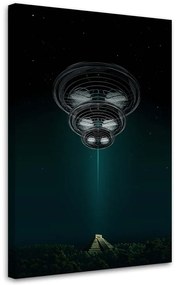 Gario Obraz na plátně Útok mimozemšťanů - Rubiant Rozměry: 40 x 60 cm