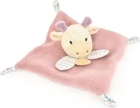 Doudou Plyšový muchláček růžový Žirafa 19 cm / od 0 měsíců