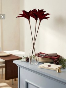Sinsay - Vánoční dekorativní větvičky - vánoční hvězda 3 pack - červená