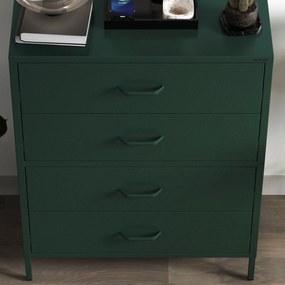 Komoda CARLA, 800 x 1015 x 400 mm, Modern: zelená láhev barva