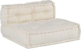 Modulová pohovka Textil Krémová 210 x 140 x 56 cm 3315064