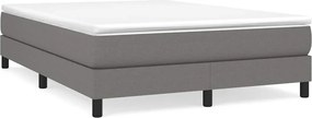 Rám postele s boxspringem tmavě šedý 140 x 190 cm textil 3120509