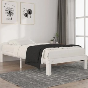 vidaXL Rám postele masivní borovice 100 x 200 cm [810359] Barva: Bílá