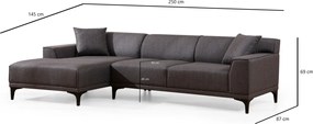 Rohová sedací souprava Petra 250 cm - výběr z 5 provedení