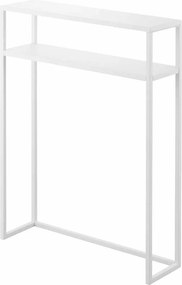 Bílý kovový konzolový stolek 18x60 cm Tower – YAMAZAKI