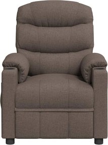 Elektrické masážní křeslo taupe textil 3143511
