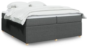 Box spring postel s matrací černá 120x200 cm textil
