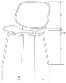 Černé jídelní židle v sadě 2 ks z imitace kůže Close In – WOOOD