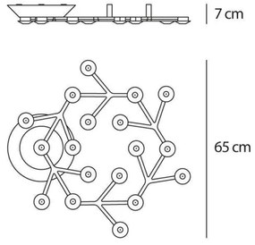 Artemide 1594050APP-LED Stmívatelné stropní svítidlo NET LED/43W/230V 3000K