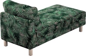 Potah na šezlong IKEA Karlstad samostatný, krátký barva zelená látka sametová, vzorované