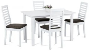 Jídelní set pro čtyři AUT4000 barva bílá- stůl rozměr 120x75 cm - 3D5735