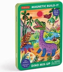 Mudpuppy Magnetická stavebnice Dino Mix-Up 40ks / od 4 let