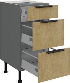 Kuchyňská linka CREMONA ac | 260 cm | UNI dvířka | antracit/cremona