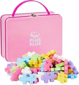 PLUS-PLUS Stavebnice BIG Kufřík Pastel / 70 dílků / kovový kufřík / od