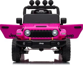 LEAN CARS Akumulátorové vozidlo Jeep Rubicon DK-JWR558 24 V, růžové
