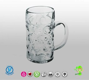 Relax na MAX Plastová sklenice na pivo, 400ml - nerozbitná