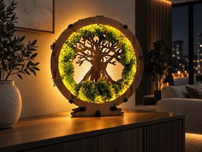 Li-Go "Mech a strom" lampa 30x31 cm provedení povrchu: jedle