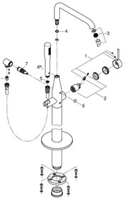 GROHE 23491AL1 - Vanová baterie ESSENCE 277 mm grafit