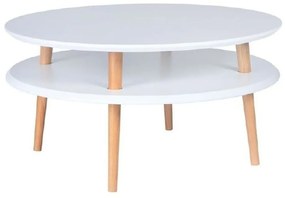 Bílý konferenční stolek Ragaba UFO, ⌀ 70 cm