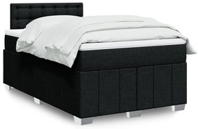Box spring postel s matrací černá 120x200 cm textil 3287051