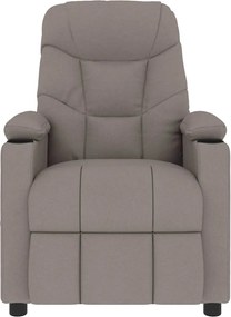 Masážní křeslo taupe textil 339100