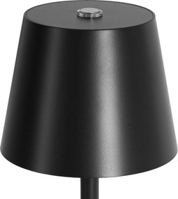 Toolight Toolight, dotyková LED noční stolní lampa 5W, 3 barvy světla, USB napájení, APP1365-T BLACK, černá matná, OSW-08628