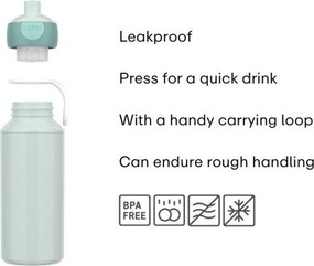 Světle zelená dětská lahev 400 ml Little farm – Mepal