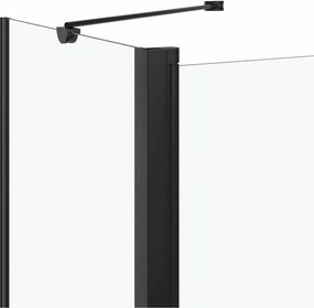 Skládací sprchový kout ESG 120 x 68 x 130 cm černý 147190