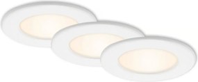 SADA 3x LED Koupelnové podhledové svítidlo LED/6W/230V 3000K IP44 bílá