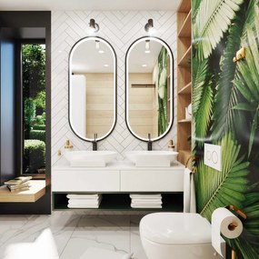 BISK Erga Nature Gold, nástěnný WC kartáč, zlatý lesklý, ERG-05911