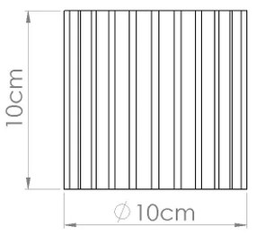 Sollux  SL.1814 - Bodové svítidlo AURA 1xGU10/10W/230V 10 cm taupe